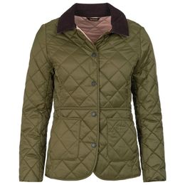 Barbour Steppjacke Deveron Oliv/Pale Pink (Größe: 16)