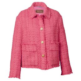 WHITE LABEL Boucl&eacute;-Jacke Magenta (Gr&ouml;&szlig;e: 34)