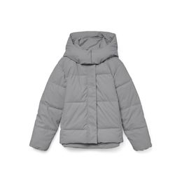 Véro Moda Steppjacke VERO MODA "VMGRETAKYLIE SHORT COATED JACKET NOOS", Damen, Gr. L, alloy, Web, Obermaterial: 100% Polyester, unifarben, Jacken