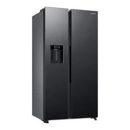 Samsung Side-by-Side, Energieeffizienz: D (A-G), silber (schwarzes edelstahl), B:91,2cm H:178cm T:71,6cm, Kühlschränke