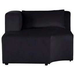 Ottomane LEONIQUE "Alexane", schwarz, B:97cm H:70cm T:118cm, Sofas, Modul zum eigenen Zusammenstellen; viele Bezugsqualitäten und Farben