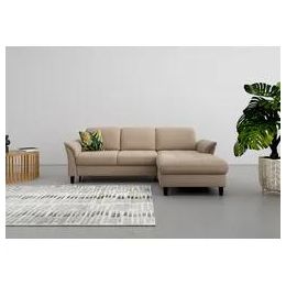 Sit & More Ecksofa SIT & MORE "Maggiore L-Form", grau (taupe), B:258cm T:173cm, 98% Polyester, 2% Polyamid, Sofas, wahlweise mit Kopfteilverstellung, Bettfunktion und Bettkasten