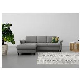 Sit & More Ecksofa SIT & MORE "Maggiore L-Form", grau, B:258cm T:173cm, 98% Polyester, 2% Polyamid, Sofas, wahlweise mit Kopfteilverstellung, Bettfunktion und Bettkasten
