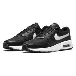 Sneaker Nike SPORTSWEAR "AIR MAX SC", Gr. 43, schwarz-weiß (schwarz, weiß, schwarz), Leder, Textil, kontrastfarbene Details, unifarben, Schuhe