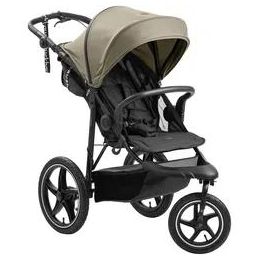 Dreirad-Kinderwagen hauck "Runner 3, olive", Baby, grün (olive), Kinderwagen, mit XXL-Lufträdern und Handbremse; bis 22 kg beslastbar