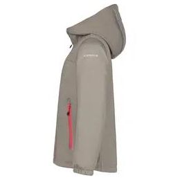 Softshelljacke Icepeak "KULM JR", Kinder, Gr. 176, grau, Softshell, Obermaterial: 100% Polyester, A-Linie hüftlang, elastischer Bund mit innenliegendem Gummizug, Jacken