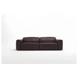 2,5-Sitzer Egoitaliano "Beverly, Designsofa mit erstklassigem Sitzkomfort und tollen Details", braun (dunkelbraun), B:242cm H:95cm T:109cm, Leder CAREZZA (echtes Rindsleder) ist ein Naturleder, dass die ursprünglichen Eigenschaften der Haut nicht verändert. Das Vorhandensein von verheilten Narben, Körnungsunterschiede, Falten, Adern, Unterschiede in den Farbtönen und andere Spuren, die die Natur a