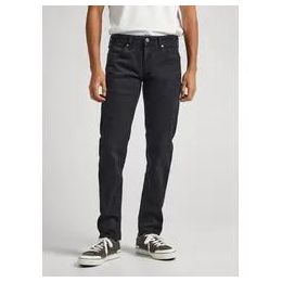 Slim-fit-Jeans Pepe Jeans "HATCH", Herren, Gr. 31, Länge 30, schwarz, Denim/Jeans, Obermaterial: 100% Baumwolle, slim fit lang, Jeans, im 5-Pocket Design