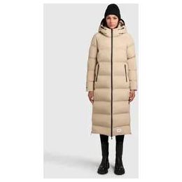 Steppmantel Khujo "LAREA3", Damen, Gr. L, beige, 100% Nylon, unifarben, regular fit, eingesetzt elastischer Bund, Mäntel, Topseller