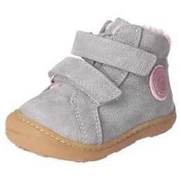 Lauflernschuh Pepino BY RICOSTA "Gedo WMS: normal", Kinder, Gr. 25, grau, Leder, casual, Schuhe, Barfußschuh mit hochgezogener Zehenkappe, Größenschablone zum Download