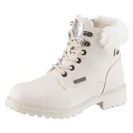Stiefelette Dockers BY GERLI, Damen, Gr. 37, ice, Nubuklederimitat, Schuhe, Schnürboots mit Blockabsatz