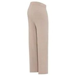 Umstandshose Neun Monate "Strickhose f&uuml;r Schwangerschaft und Stillzeit", Damen, Gr. 44/46, N-Gr, beige (beige meliert), Feinstrick, Obermaterial: 50% Viskose, 28% Polyester, 22% Polyamid, unifarben, Basic, l&auml;ssig geschnitten lang, Hosen, Umstands-Strickhose mit extra weitem Bund