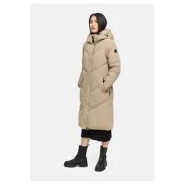 Winterjacke Marikoo "Teonaa", Damen, Gr. M, beige (taupe grau), Obermaterial: 100% Polyester; Futter: 100% Polyester; Wattierung: 100% Polyester; Ärmelfutter: 100% Polyester, Jacken, Figurbetonte Passform mit moderner Steppung