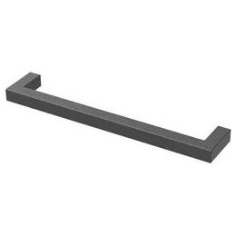 Griff SAPHIR "Quickset 945 Möbel-Griff kurz, Schwarz Matt, 17 cm breit, eckig", schwarz (schwarz matt), B:3,2cm H:1cm L:17cm, Aluminium, Griffe, Möbelgriff Möbel-Zubehör, Schrankgriff, Bohrabstand 160 mm, Aluminium