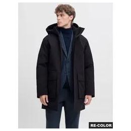 Jack & Jones Parka JACK & JONES "JPRCCMOON PARKA SN", Herren, Gr. S, schwarz, Web, Obermaterial: 100% Polyester, unifarben, regular fit, Jacken