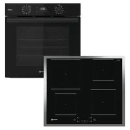 Bauknecht Backofen-Set "BAKO 780 Steam IND BL", Energieeffizienz: A+ (A+++-D), schwarz, Herdsets, GentleSteam - für ein saftiges Inneres und ein knuspriges Äußeres