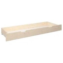 Schubkasten Home Affaire "Antri", naturbelasse, B:192cm H:21cm T:68cm, Massivholz, Schubladen, passend zum Massivholzbett 'Antri', FSC zertifiziertes Massivholz
