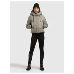 Steppjacke Khujo "DAFNA", Damen, Gr. XL, witcher grün, 100% Nylon, unifarben, eingesetzt elastischer Bund mit Windstopper, Jacken