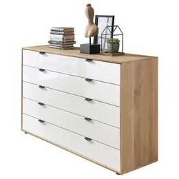 Schubkastenkommode Wiemann "Cardiff Sideboard, Wäscheschrank, teilmassiv Erle, mit Schubladen", braun, B:141cm, Sideboards, Schubkästen inklusive Selbsteinzug und Dämpfung
