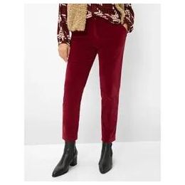 Cordhose Brax "Style MARON S", Damen, Gr. 44K22, Kurzgrößen, dunkelviolett, Web, 74% Baumwolle, 25% Viskose, 1% Elasthan, Hosen
