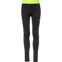 Nike Pro Tights Mädchen - schwarz - Gr. 122/128 - Polyester/Elastan