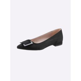 Heine Witt Damen Slipper, schwarz, Größe 38