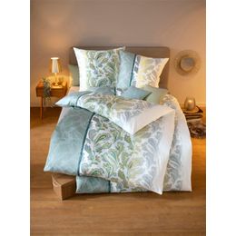 Kaeppel Bettw&auml;sche, smaragd, Gr&ouml;&szlig;e 80x80/135x200 cm