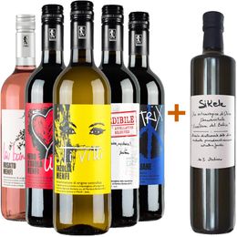 Cantine Barbera Kennenlern-Paket + Geschenk Trocken - Sizilien – Probierpaket Diverse