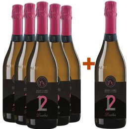 Adriano Marco e Vittorio 5+1 Paket Dudes Spumante Rosato Freisa - Piemont &ndash; Probierpaket Vino Generico