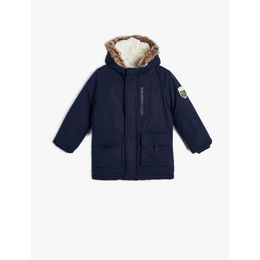 KOTON Jacke Jungen Gr&ouml;&szlig;e 104/110 creme / marine / karamell