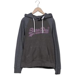 Superdry Kapuzenpullover Damen Größe L Second Hand grau
