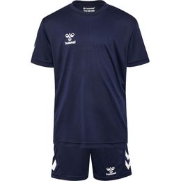Hummel Trainingsanzug Jungen Gr&ouml;&szlig;e 128 marine / wei&szlig;
