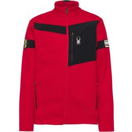 Spyder Fleecejacke 'Wengem Bandit' Herren Gr&ouml;&szlig;e XXL rot / schwarz