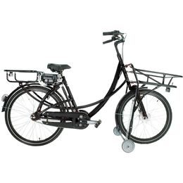 Transportfahrrad B01 eDrive, mit R&uuml;cktrittbremse, schwarz, 3-Gang-Schaltung kaiserkraft