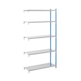 Manorga Steckregal, mit Stahlblech-Fachböden, HxBxT 1996 x 1240 x 400 mm, Anbauregal