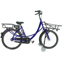 Transportfahrrad B01 eDrive, mit R&uuml;cktrittbremse, blau, 3-Gang-Schaltung kaiserkraft