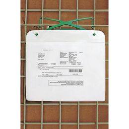 Einstecktasche, magnetisch, mit Haken und Magnetstreifen, f&uuml;r Papierformat DIN A5, HxB 195 x 220 mm, Querformat, VE 25 Stk kaiserkraft