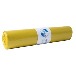 Deiss Abfalls&auml;cke, LDPE, 120 l, 37 &micro;m, BxH 700 x 1100 mm, VE 250 Stk, gelb