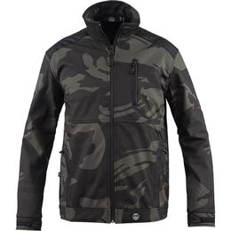 Leipold+Döhle Leipold+Döhle Softshelljacke Camouflage, schwarz-gemustert, Größe L