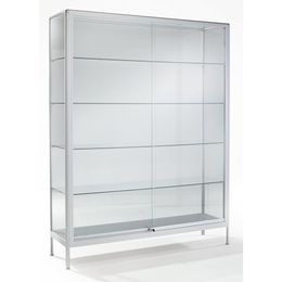 eurokraft pro Vitrine, Ausführung Standvitrine, Breite 800 mm, 2 Schiebetüren
