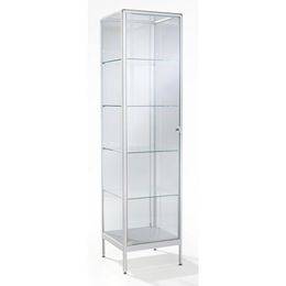 eurokraft pro Vitrine, Ausführung Säulenvitrine, Breite 500 mm, 1 Drehflügeltür