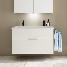 Burgbad Eqio Schrank mit Mineralguss-Waschtisch, 2 Ausz&uuml;ge, SHCS102F6582C0001G0200,
