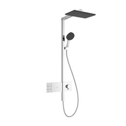 Hansgrohe Raindance Alive Q Aufputz-Duschsystem mit Thermostat, 2 Strahlarten, 24591000,