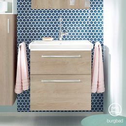 Burgbad Eqio Schrank mit Keramik-Waschtisch, 2 Ausz&uuml;ge, SEZA063F3180C0001P95,