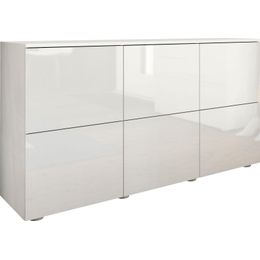 borchardt Möbel Kommode BORCHARDT MÖBEL "Rova", weiß (weiß hochglanz), B:139cm H:72cm T:35cm, Spanplatte, Sideboards, Breite 139 cm
