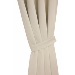 Raffhalter WIRTH "DIM OUT" Gr. 1, beige, B:60cm H:6cm, Polyester, Raffhalter
