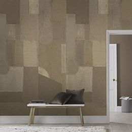 Fototapete Art for the home "Grafik Geo", braun, H:2,8m L:2,8m, Vlies, Tapeten, Design Tapeten