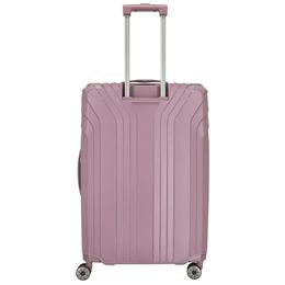 Hartschalen-Trolley Travelite "ELVAA, verschiedene Größen und Farben", Gr. B/H/T: 51cm x 76cm x 31cm 102 l, rosa (rosé), Polypropylen, unifarben, Koffer, Hartschallenkoffer Reisegepäck TSA Schloss mit Blindenschrift
