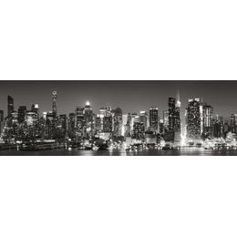 Express Küchen Küchenrückwand EXPRESS KÜCHEN "New York", grau, B:180cm H:55,9cm, Holzwerkstoff, Spritzschutzwände