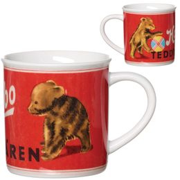 Ritzenhoff & Breker Becher RITZENHOFF & BREKER "HARIBO Retro, Teddybären, 380 ml", rot, B:13cm H:9cm Ø:9cm, Porzellan, Trinkgefäße, spülmaschinenfest